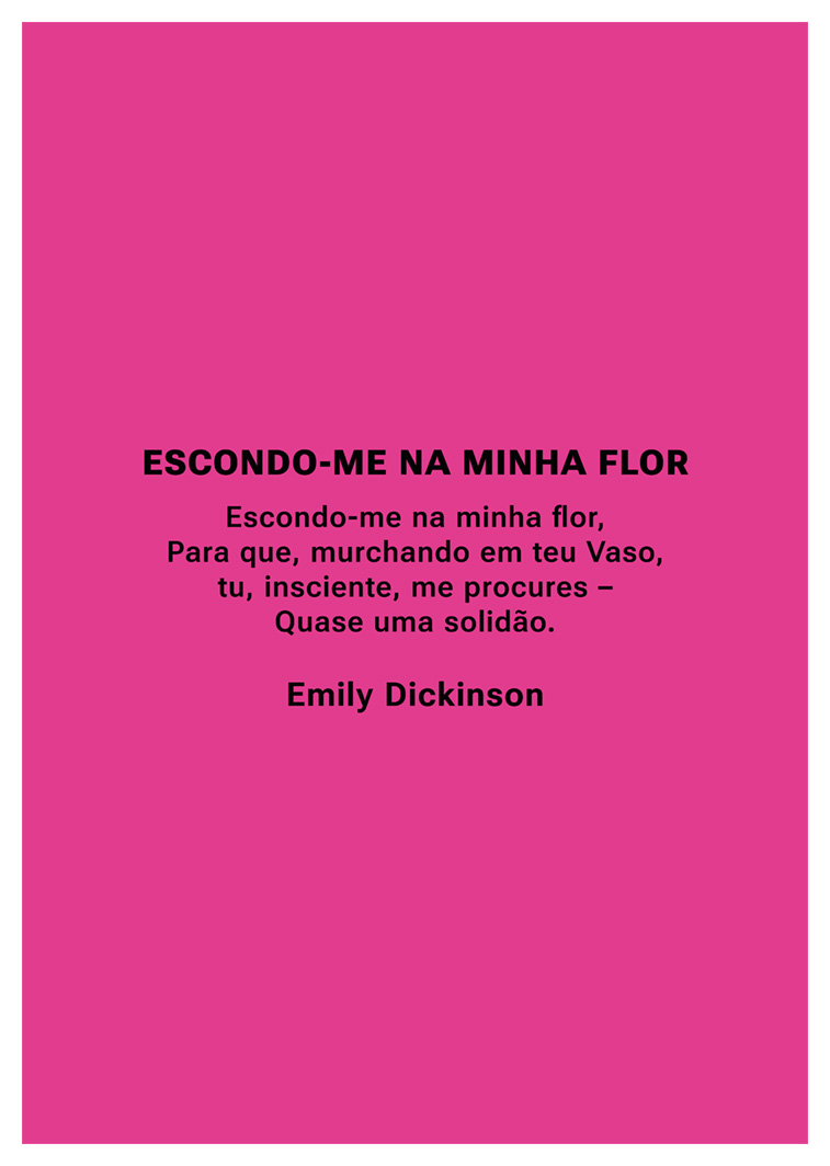 Pôster Escondo-me Na Minha Flor - Emily Dikson – EDITORA LINHA VERMELHA